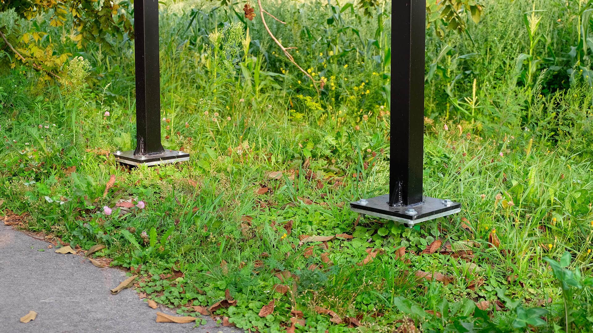 Commercial Sign Post Installation | Helical Piers | Techno Metal Post