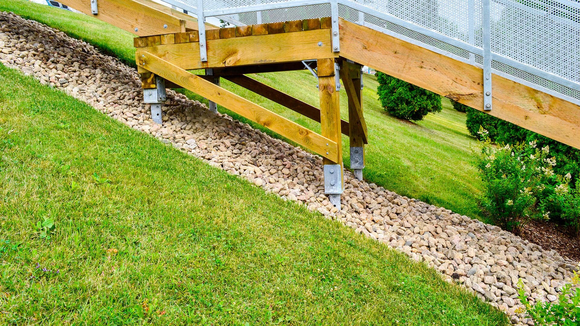 Stair Support Structure | Steel Metal Posts | Techno Metal Post