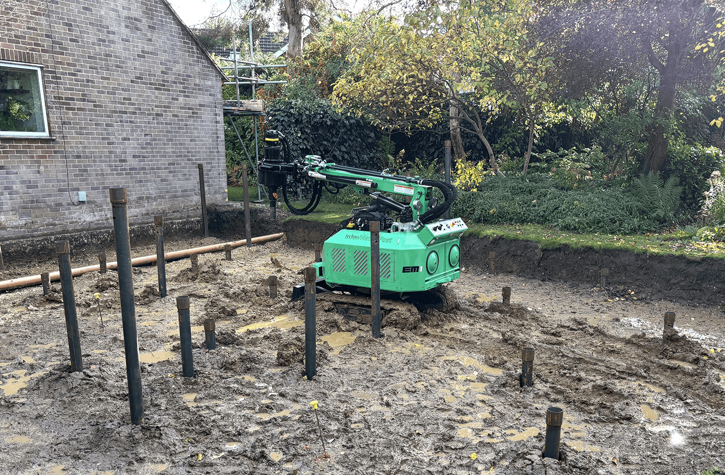 Helical Piles to Support a Concrete Slab Project in Newbury, UK ...