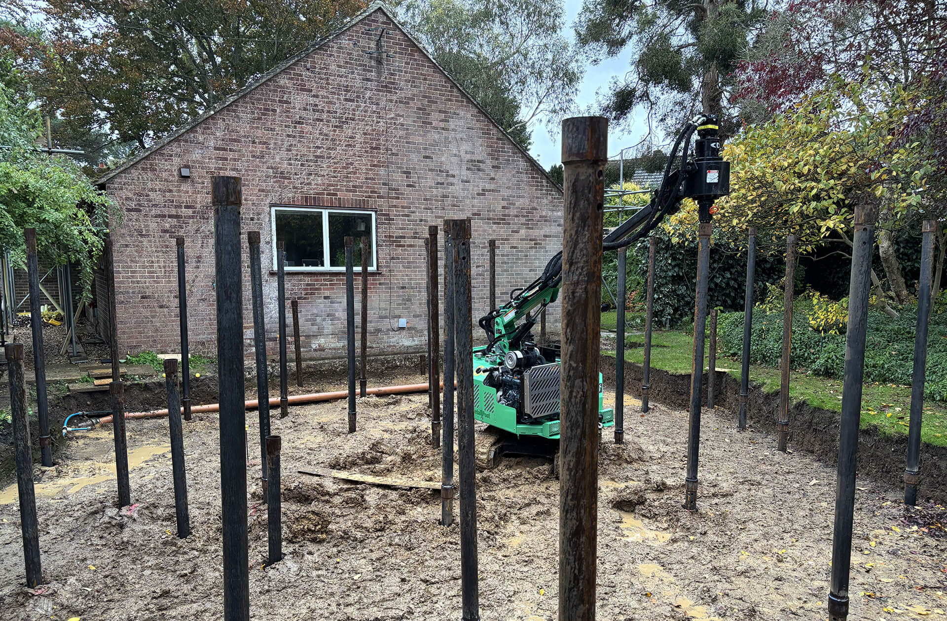 Helical Piles to Support a Concrete Slab Project in Newbury, UK ...
