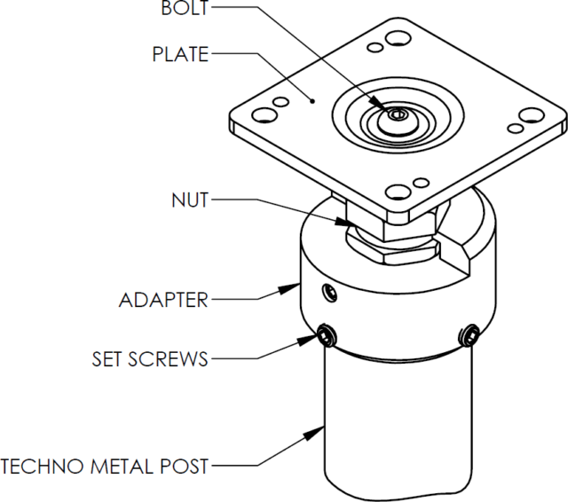 Fixed or adjustable bracket installation - Techno Pieux